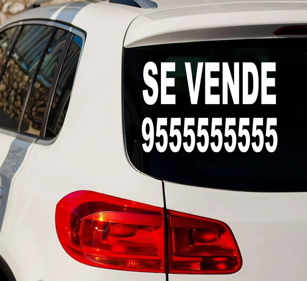 STICKER PARA AUTO: SE VENDE - Ahorra Tiempo y Dinero