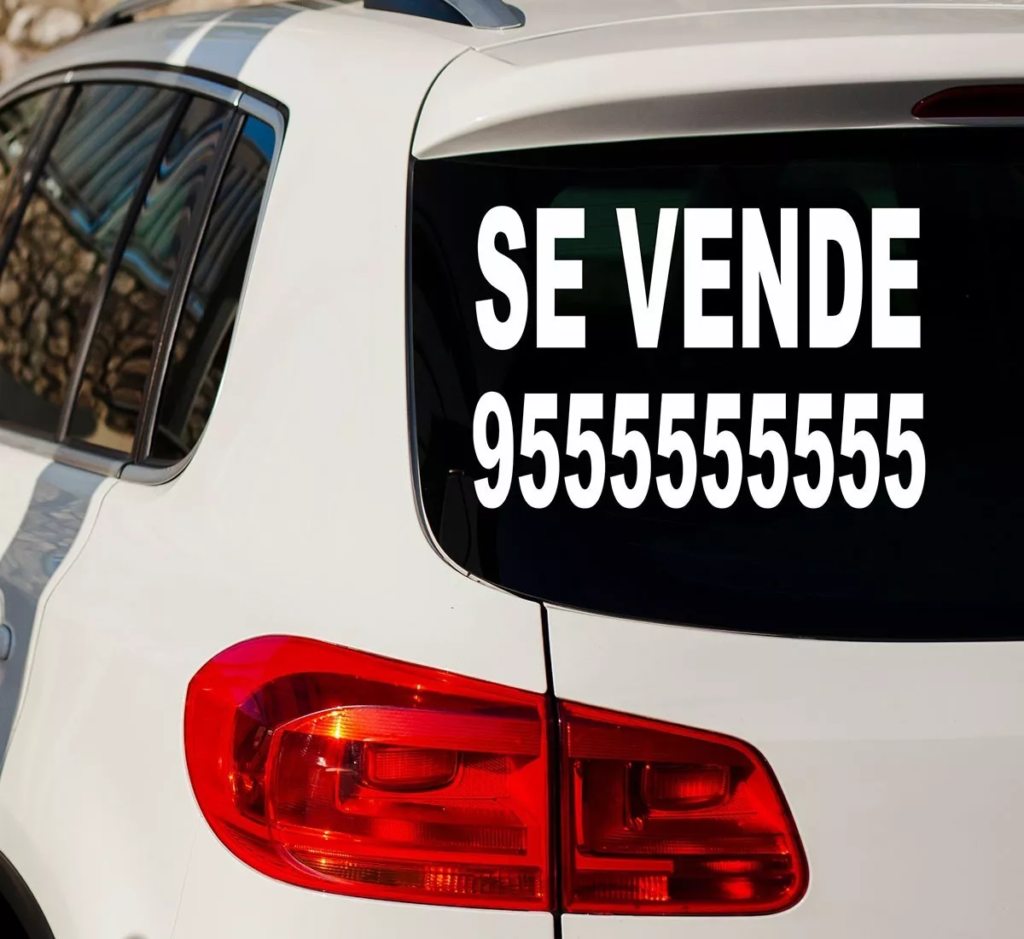 STICKER PARA AUTO: SE VENDE - Ahorra Tiempo y Dinero